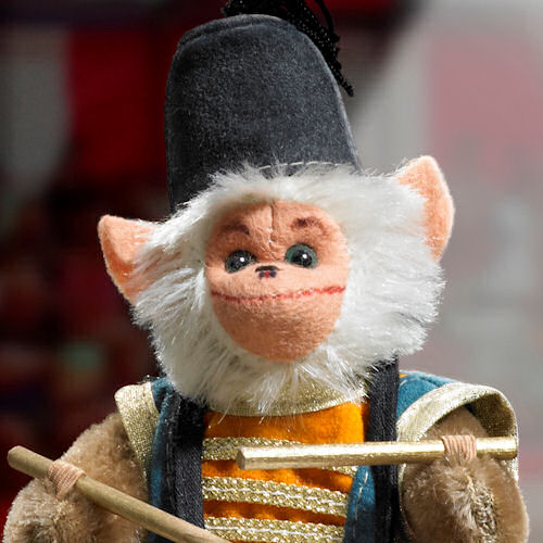 Miniatur Steh-Affe Teddybär von Hermann-Coburg
